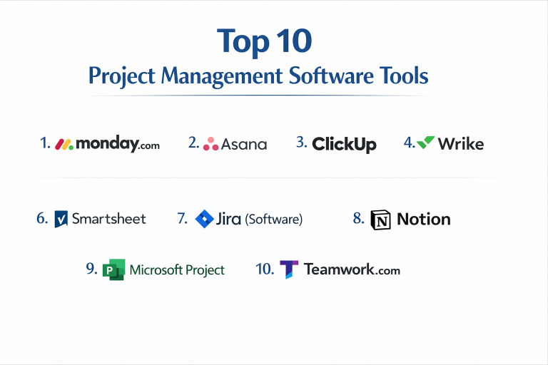 Top 10 Project Management Software: Features, Pros, Cons & Comparison ...